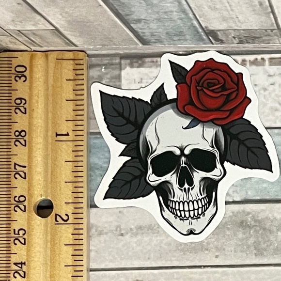 Office | 110 Gothic Rose Punk Reusable Waterproof Vinyl Sticker Decal ...
